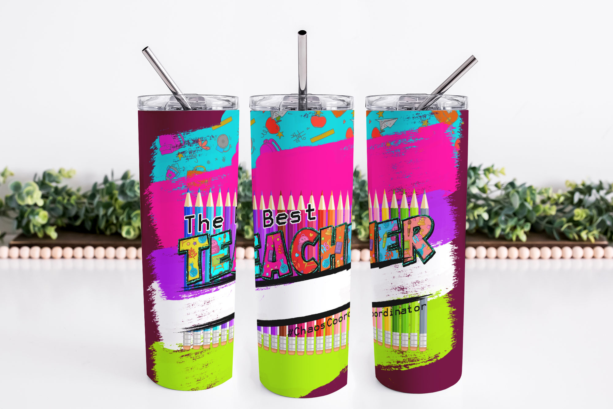 Teacher 20oz Skinny Tumblers – My Simple Creations